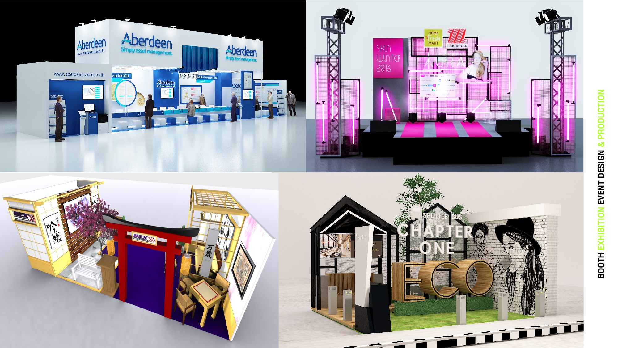 ออกแบบงาน3D Booth, Exhibition, Display, Shopstore, Decoration and ...